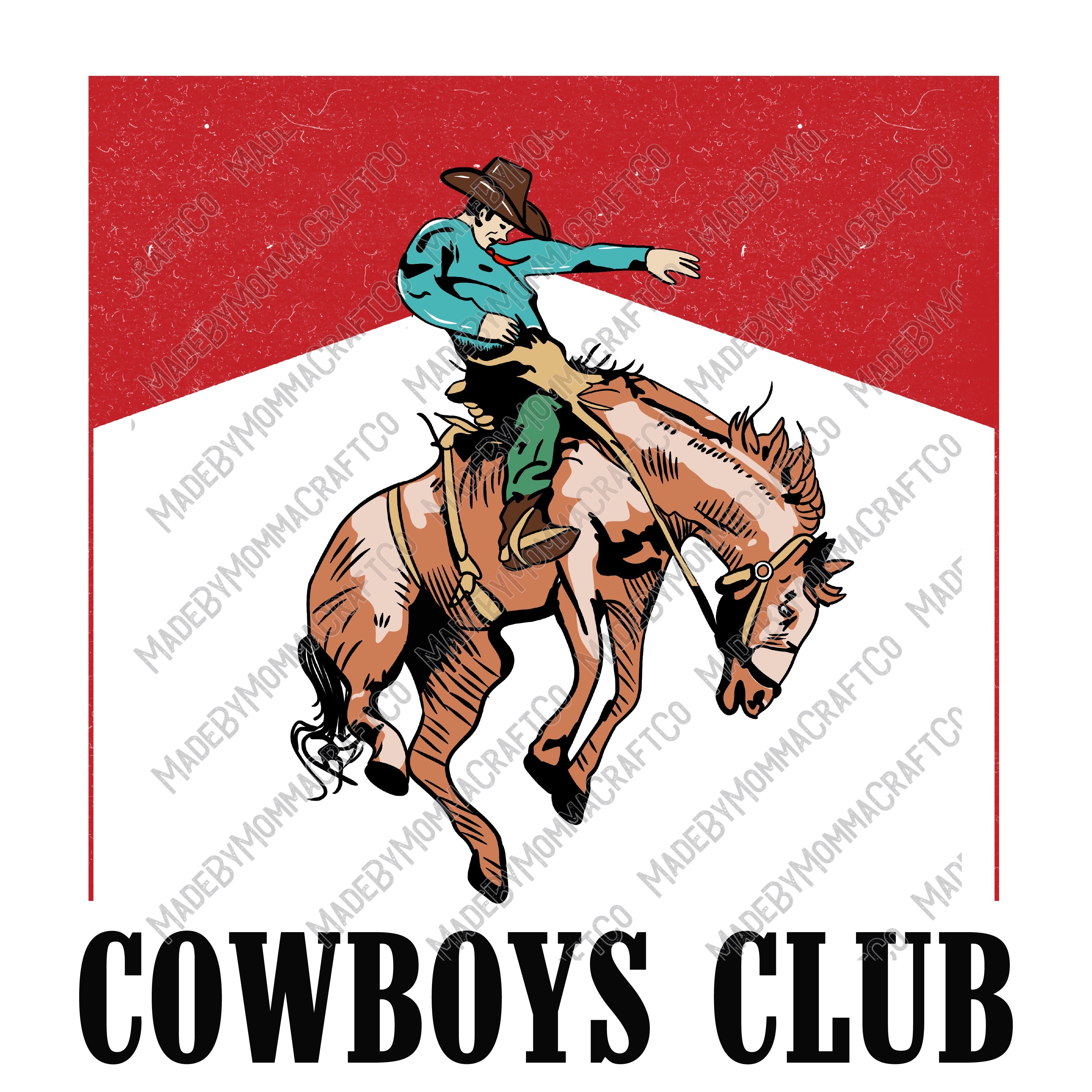 Cowboys Club - Cheat Clear Waterslide™ or White Cast Sticker – Made By ...