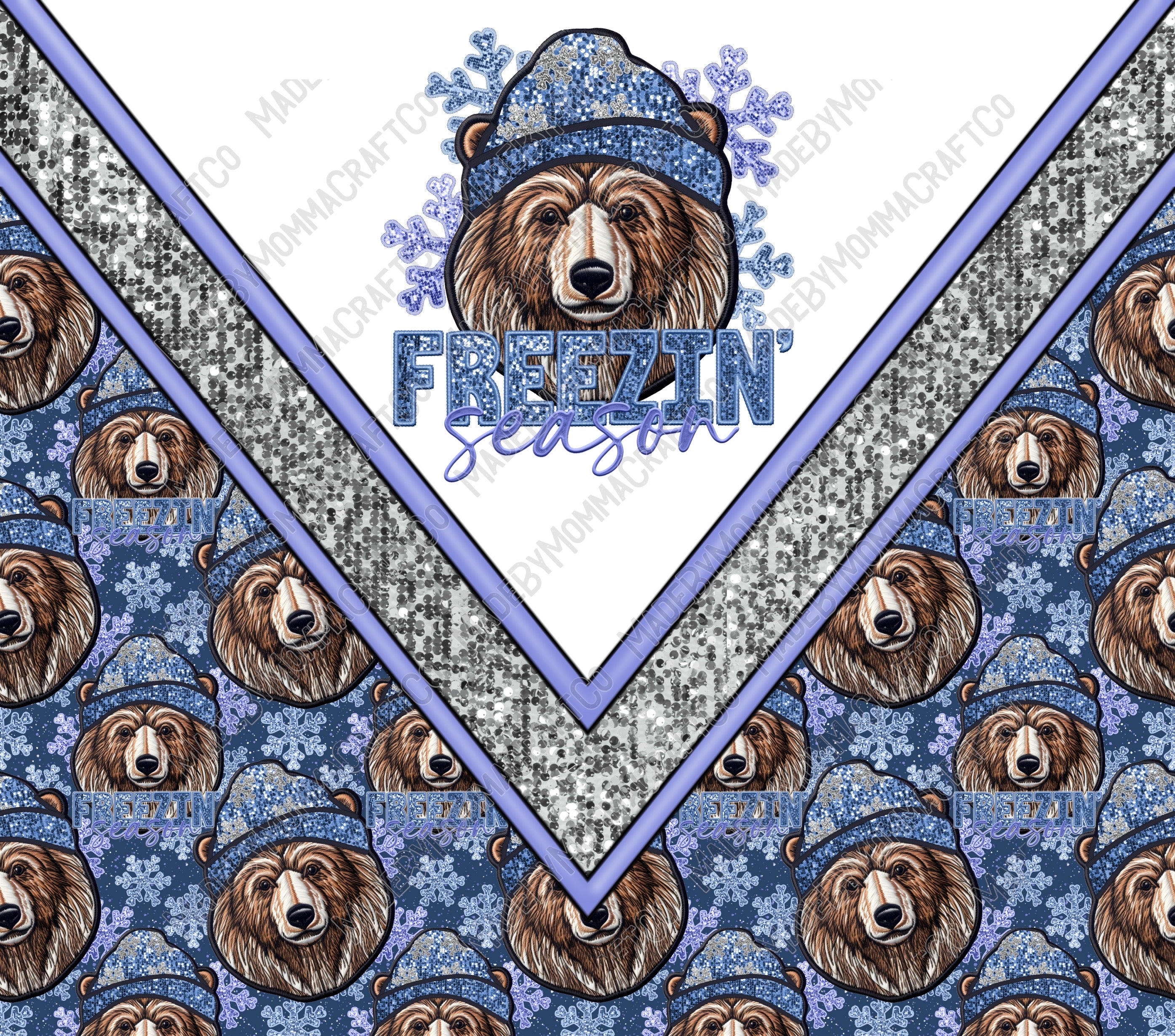 Freezin Season Tumbler - Sublimation or Waterslide Wrap - 20oz and 30o ...