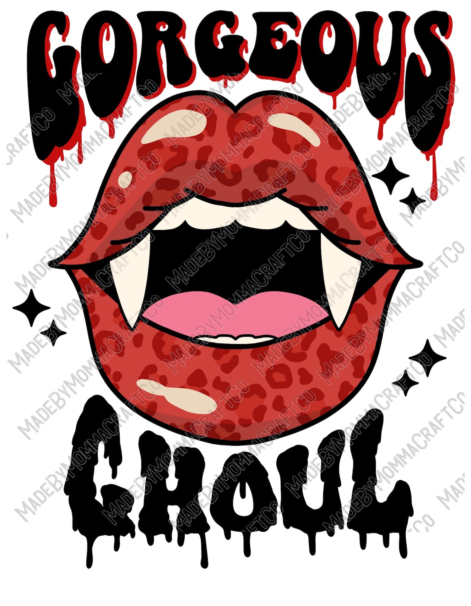 Gorgeous Ghoul Lips - Halloween - Cheat Clear Waterslide™ or White Cas ...