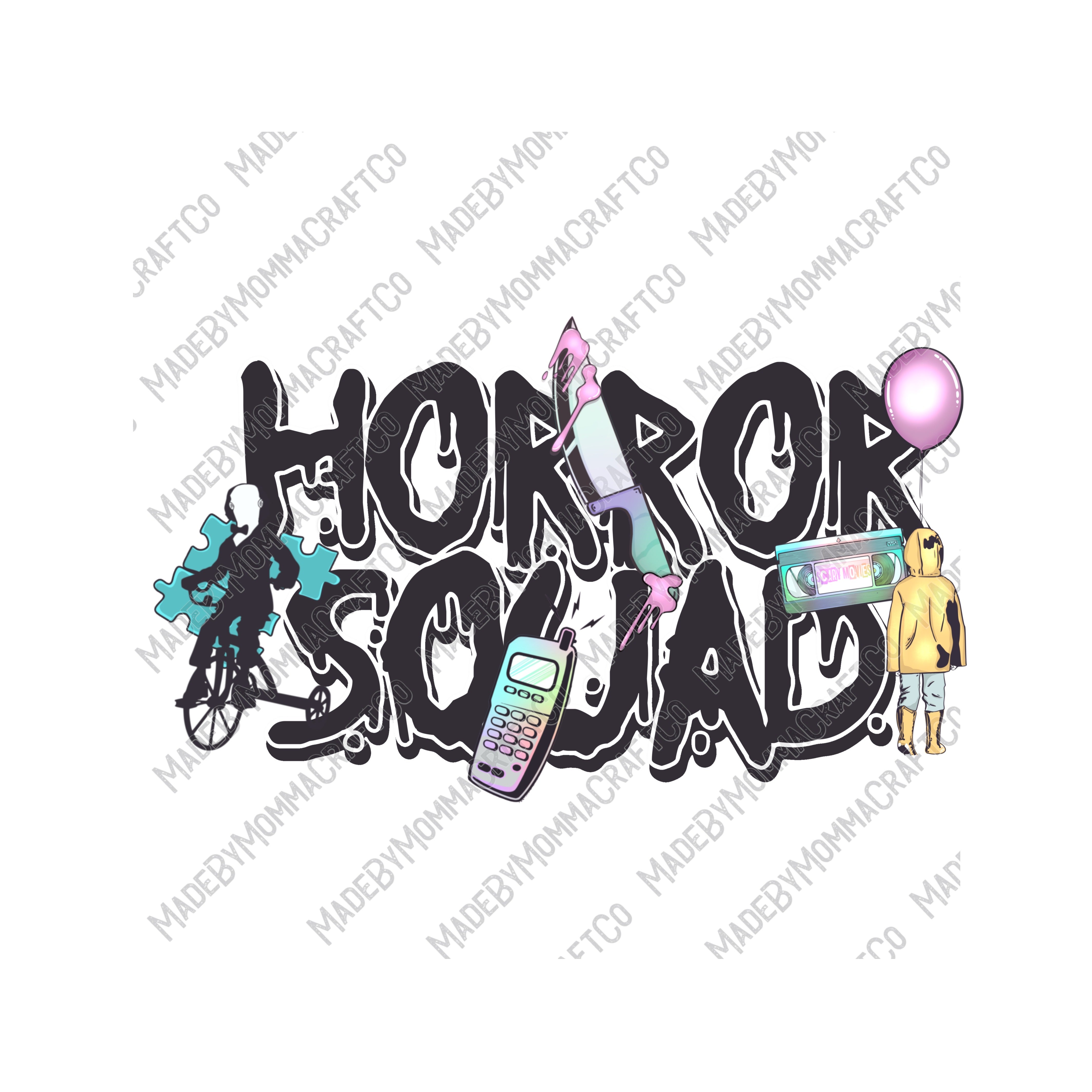 Horror Squad- Cheat Clear Waterslide™ or White Cast Sticker – Made By ...