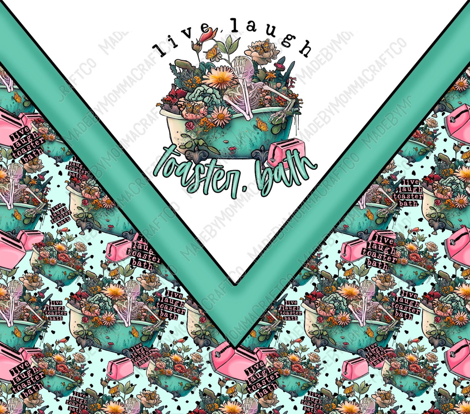 Live Laugh Toaster Bath Tumbler - Sublimation or Waterslide Wrap - 20o – Made By Momma Waterslides