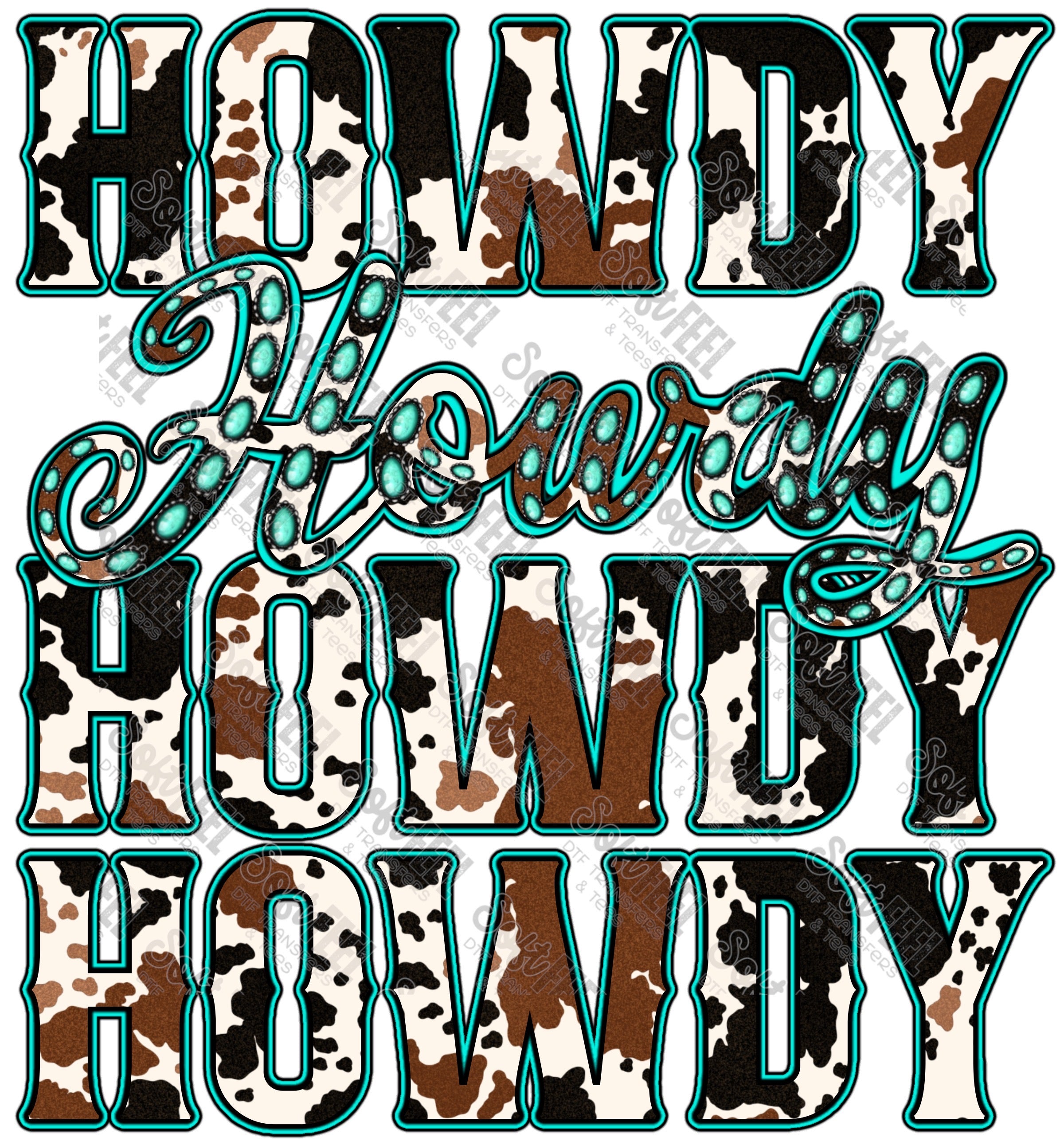 Howdy Howdy Howdy - Country Western - Direct To Film Transfer / DTF ...