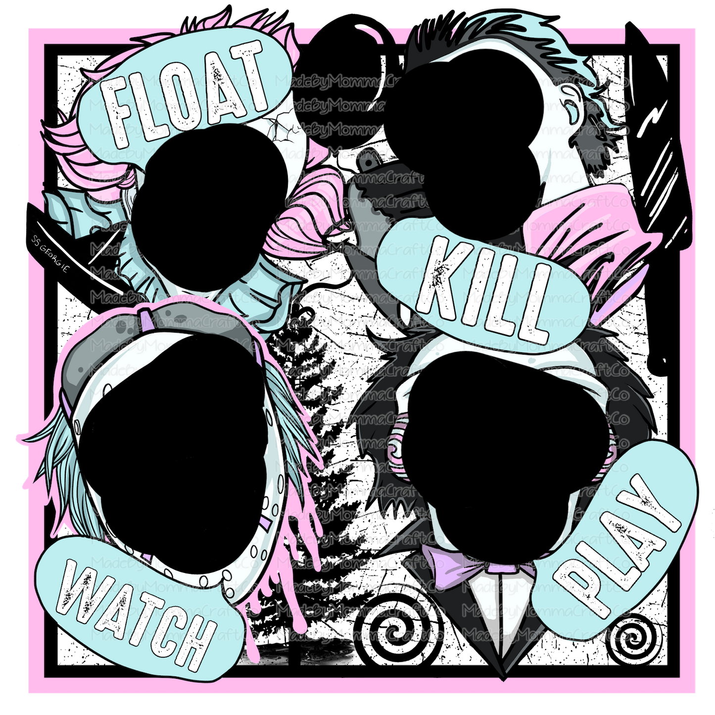 Scary Group Pastel Horror - Cheat Clear Waterslide™ or White Cast Stic ...